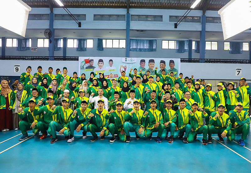 Lepas Kontingen Porseni NU Sumut, Musa Rajekshah Targetkan Tiga Besar ...