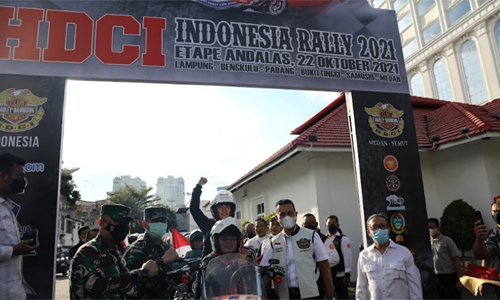 Wagub Sumut Musa Rajekshah Sambut Rombongan Indonesia Rally 2021 HDCI ... Wagub Sumut Musa Rajekshah Sambut Rombongan Indonesia Rally 2021 HDCI ...