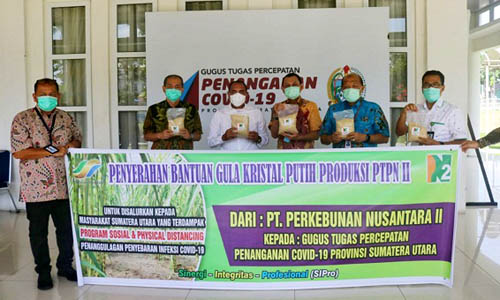 Gubernur Terima Bantuan 10 Ton Gula Pasir dari PTPN II - Pemerintah ...